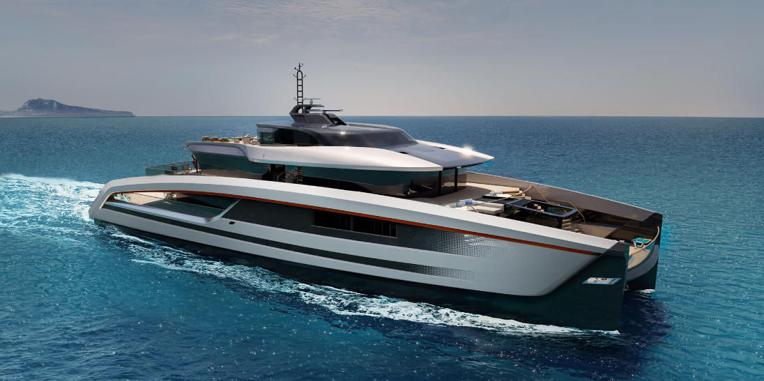 Da Hydro Tec il concept del catamarano di 55 metri ispirato al ...