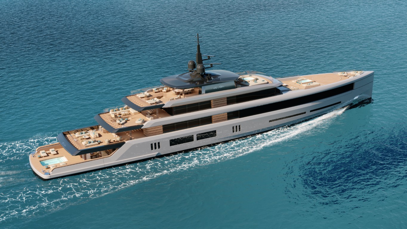 Nauta svela il concept del nuovo 75 metri Project Velor - SuperYacht24