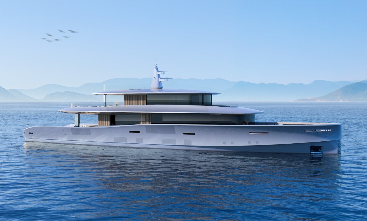Nuovo concept di superyacht B.Neos di Benetti che "abbraccia la ...