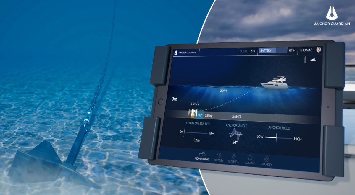 Anchoring under control with the precision of AnchorGuardian - SuperYacht24